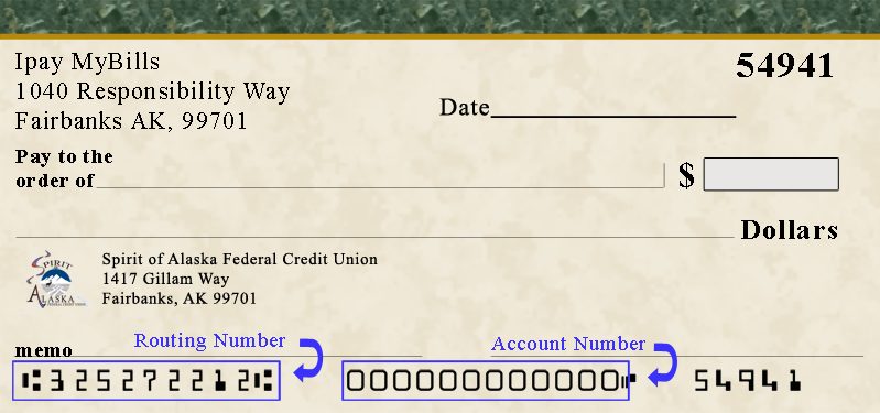 Find Your Account Number - Spirit of Alaska Credit Union