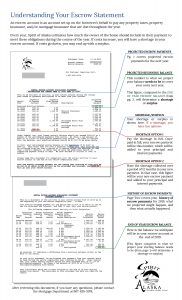 Did you receive an Annual Escrow Analysis? - Spirit of Alaska Credit Union